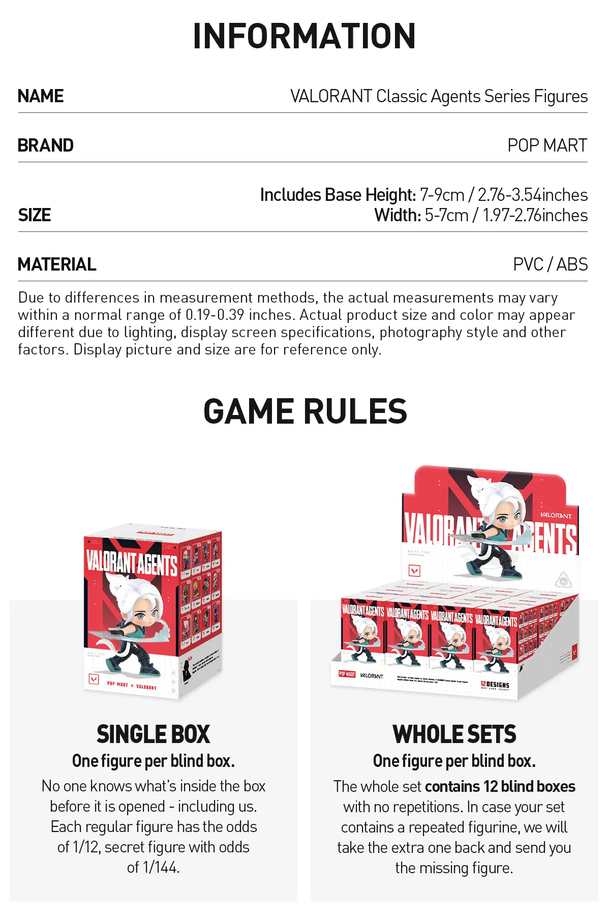 VALORANT Classic Agents Series Figures | POP MART US Official